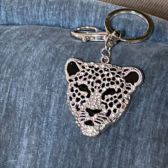 Accessories | Luxury Leopard Bag Charm Silver | Poshmark
